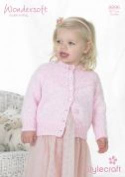 Stylecraft Childrens Cardigan Knitting Pattern 8896 DK