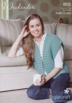 Stylecraft Weekender Super Chunky Waistcoat Knitting Pattern 8920