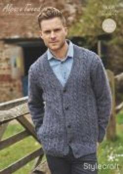 Stylecraft Mens Cardigans Knitting Pattern 9008 DK
