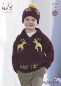 Stylecraft Childrens Christmas Sweater & Accessories Knitting Pattern ...