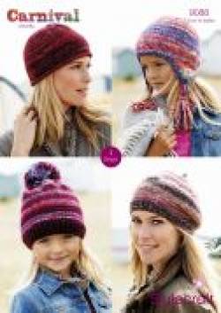 Stylecraft Childrens & Ladies Hats, Berets & Helmet Knitting Pattern ...