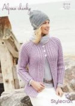Stylecraft Ladies Cardigan Knitting Pattern 9114 Chunky